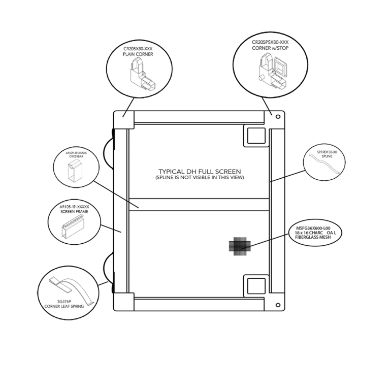 RFDH1 - Roll-Formed Double Hung Screen - RiteScreen Shop