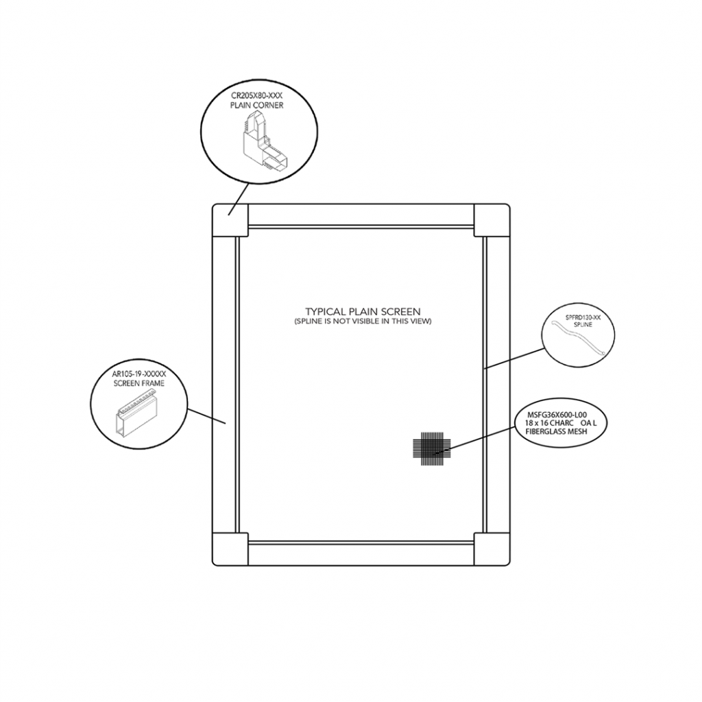 RFFS1 - Roll-Formed Full Screen - RiteScreen Shop